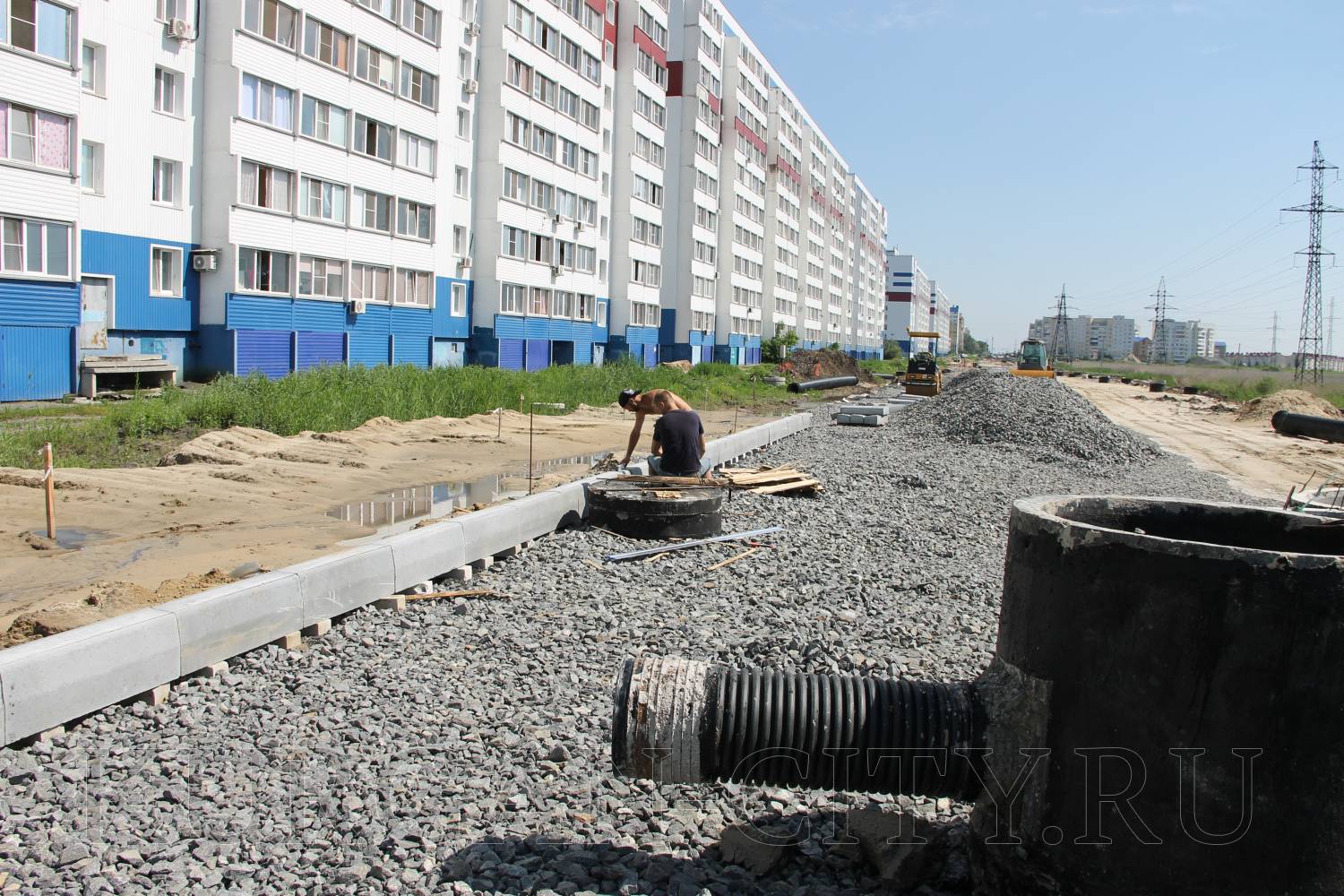 Строительство а/д в мкр. Заозерный г. Кургана (ул. Федота Елисеева ...